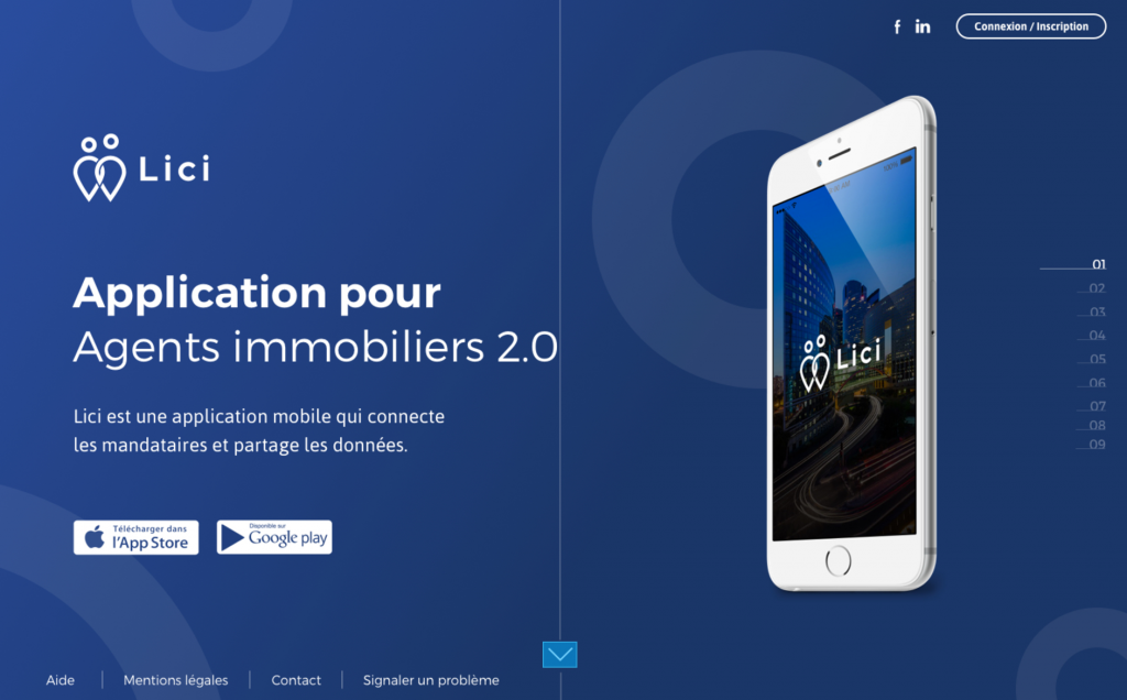 A propos de l'application LICI - A propos d'immo